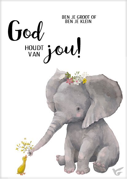Poster 50x70 God houdt van jou - MA33212