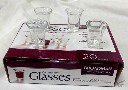 Communion glasses - 20 pieces - 081407014166