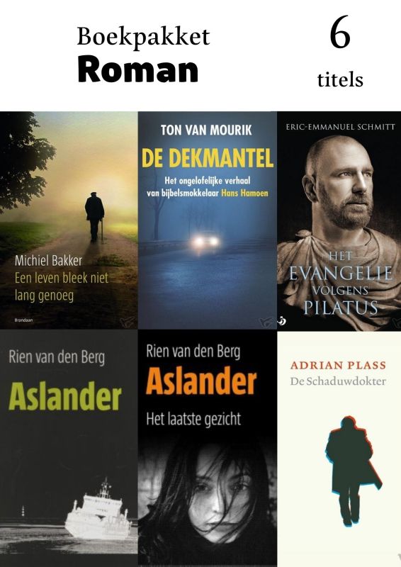 BOEK-pakket ROMAN (6 titels) - PAKKET-ROMANS